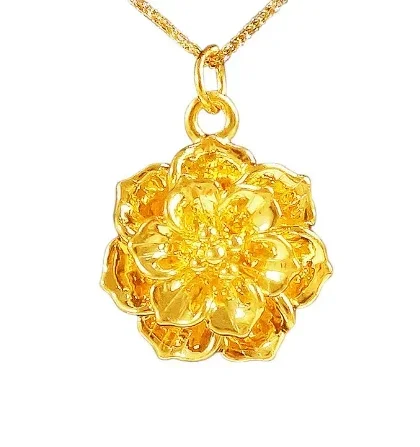 24k-pure-gold-pendants-for-women-999-fine-gold-flower-pendant-real-gold ...