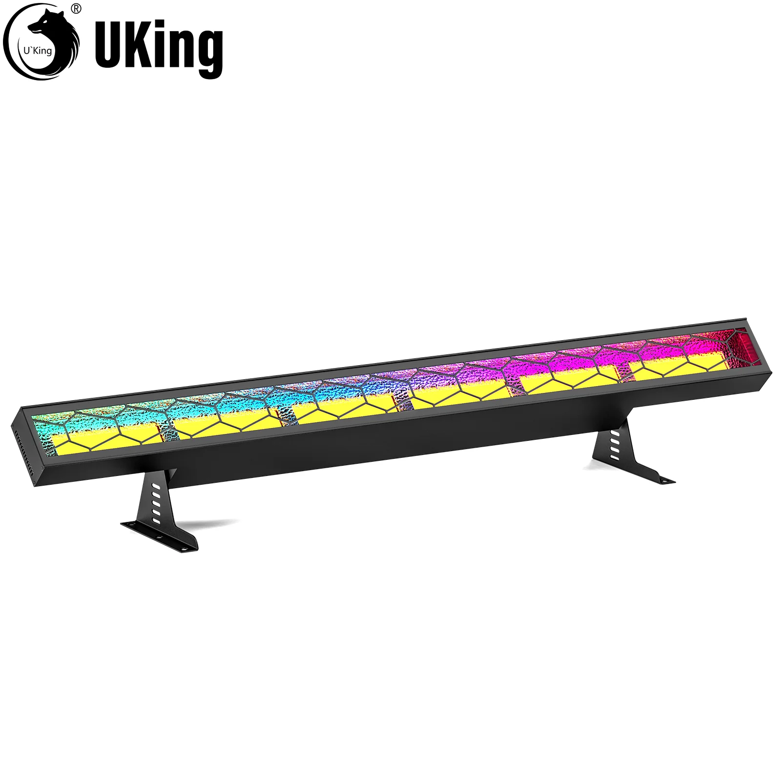 U'King 420W COB LED Retro Lights Bar 6X60W COB+120X0.2W RGB LED Stage ...