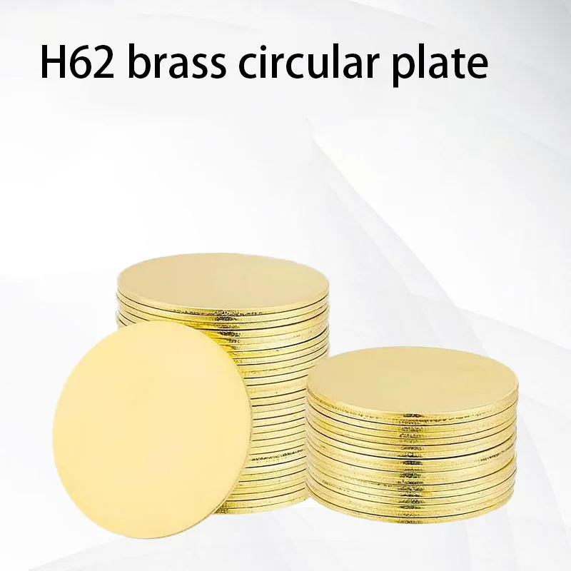 H62 Brass Circular Plate Thickness 0.5 0.8 1 1.5 2 3 mm Thin Copper ...