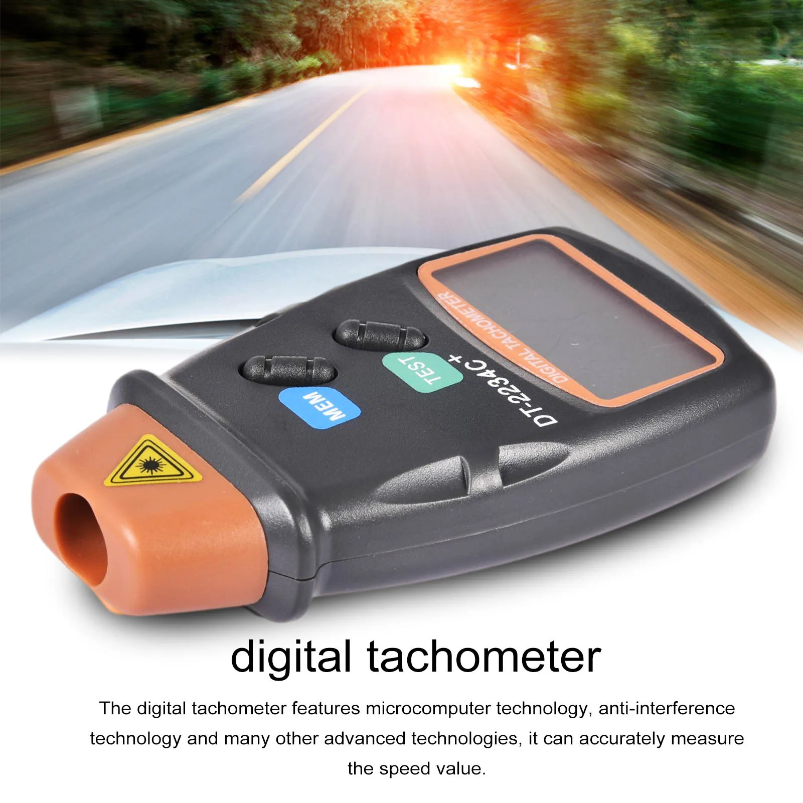 Digital Laser Photo Tachometer Non Contact RPM Tach Digital Laser ...