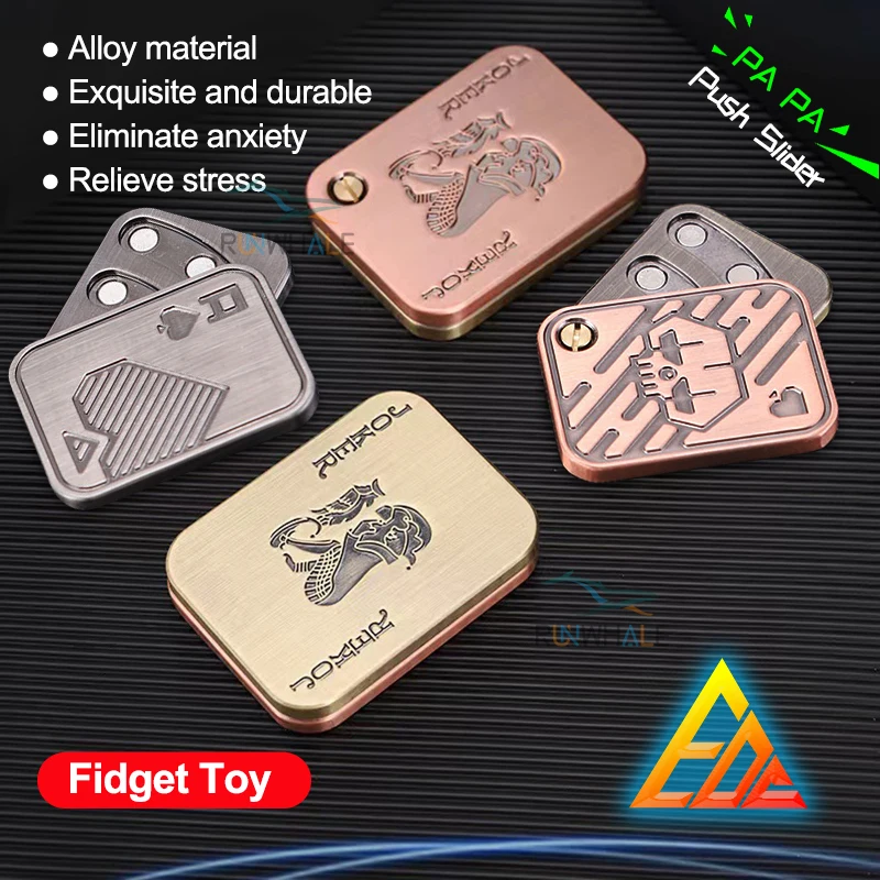 Metal-Fidget-Push-Slider-Anti-Stress-Toys-for-Adults-EDC-Finger-Spinner ...