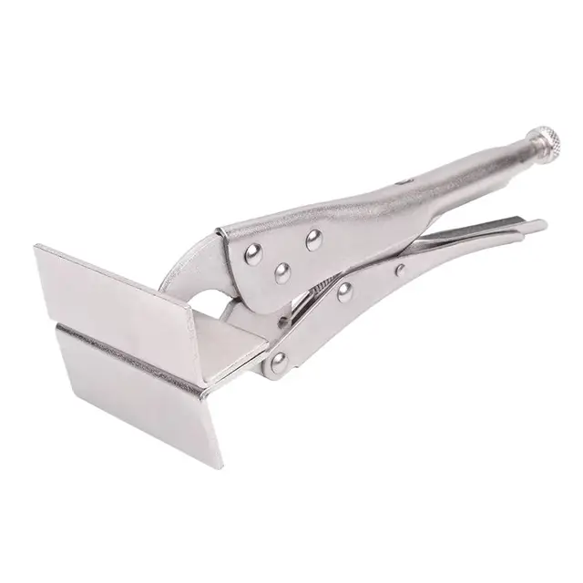 Flat Jaw Locking Pliers Sheet Metal Bend Form Crimping Vise Grip 8 10