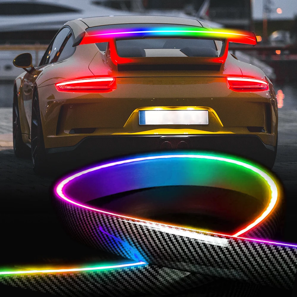 Car-LED-Rear-Spoiler-Light-Dream-Color-Chasing-Tail-Light-Strip ...