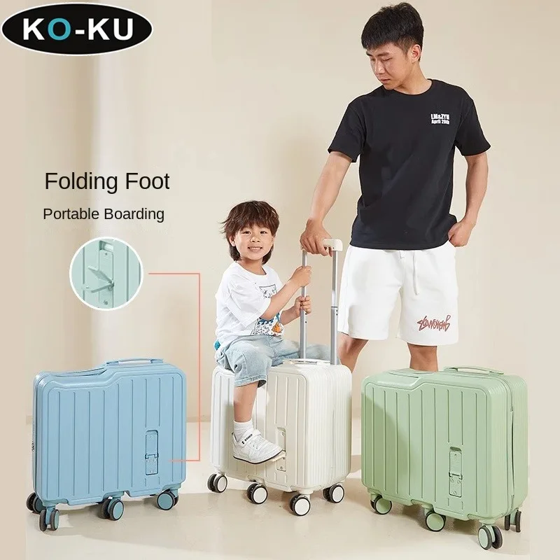 KO-KU-2024-New-20Inch-Children-Boarding-Box-can-Sit-and-Ride-Trolley ...