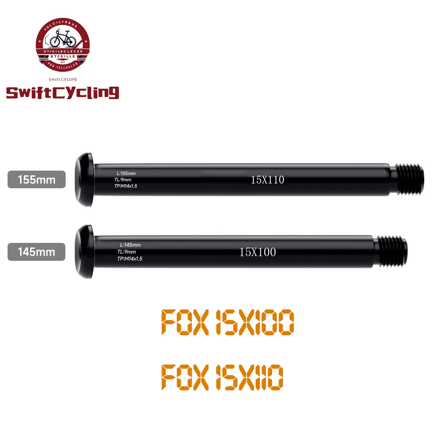 Swift MTB Bicycle Aluminum Alloy Thru Axle Boost Front Fork Shaft ...