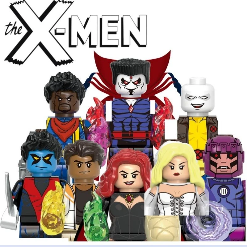 8pcs-X-Men-97-Sentinel-White-Queen-Block-Mini-Man-Figure-G0167-G0166 ...