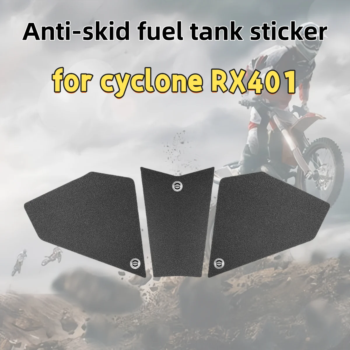 for cyclone RX401 2022 motorcycle fuel tank stickers, non-slip and wear ...