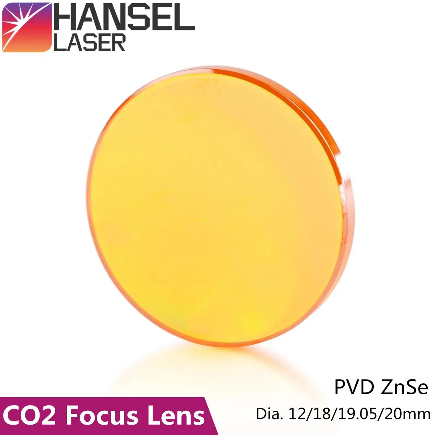 1Pcs China CO2 PVD ZnSe Laser Focus Lens Dia. 18 19.05 20 mm FL38.1 50. ...