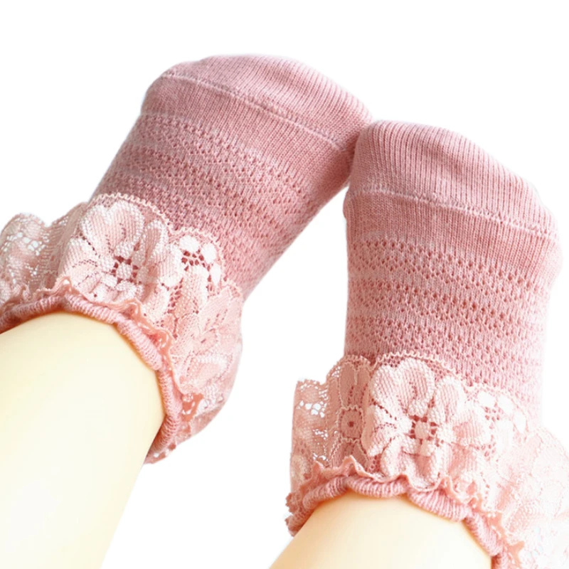 Colorful-Childhood-Baby-Girls-Eyelet-Ruffle-Lace-Socks-Toddler-Double ...