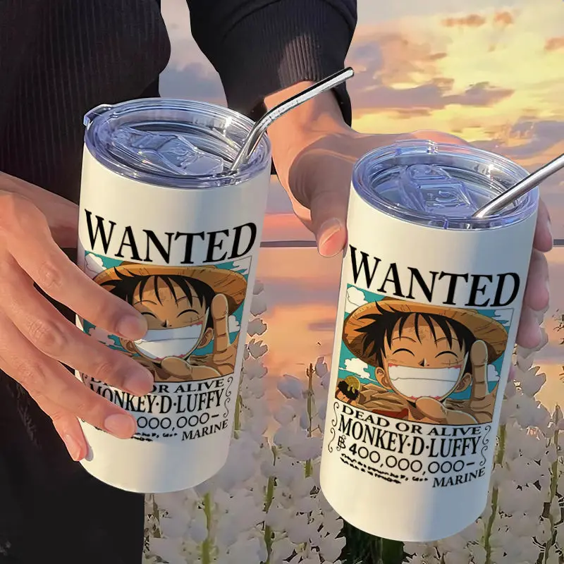 Botella de agua de One Piece Monkey D. Luffy Roronoa Zoro, taza de café ...