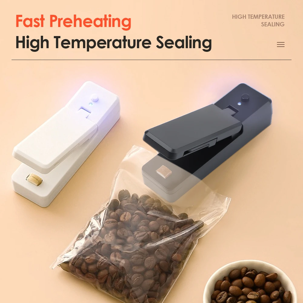 Mini Thermal Bag Sealing Machine Electric Heat Plastic Bag Sealer Hot Bond Package Sealer Packer ...