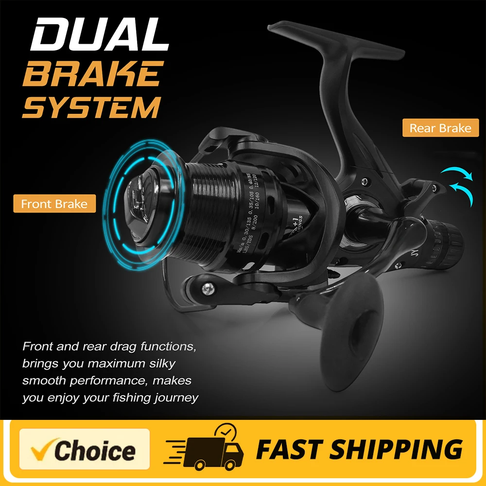 9-1BB-Speed-Ratio-Fishing-Reel-with-Dual-Brake-System-Smooth-Spinning ...