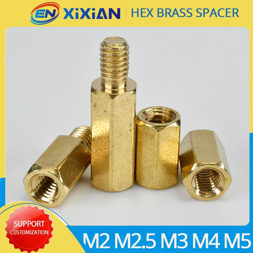 M2-M2-5-M3-M4-M5-Hex-Standoff-Brass-Spacer-Hexagon-Stand-off-PCB-Board ...