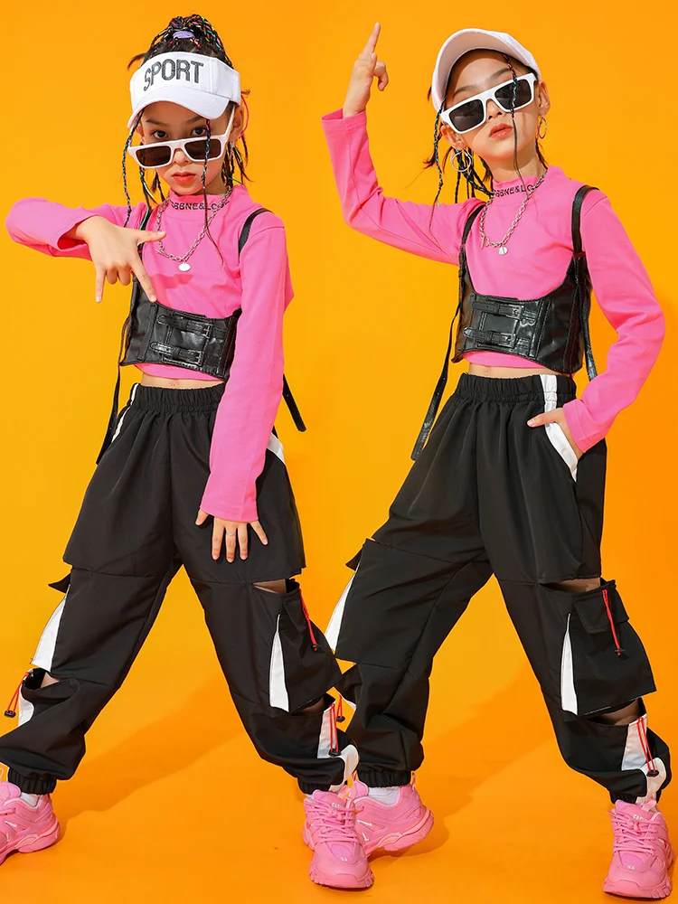Kpop-Girls-Clothes-Jazz-Dance-Costume-Hip-Hop-Kids-Performance-Outfit ...