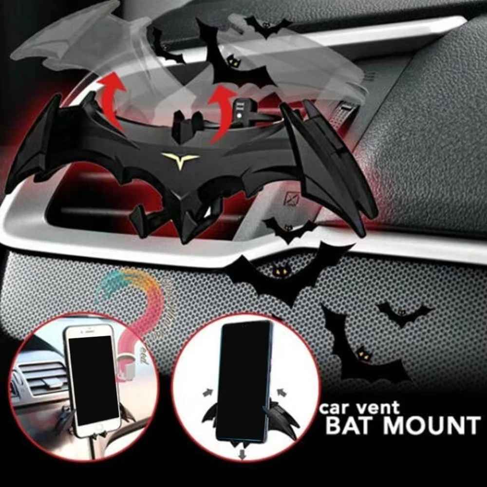 Bat Wings Car Phone Holder Bat Shape Gravity Clip Car Phone Holder ...