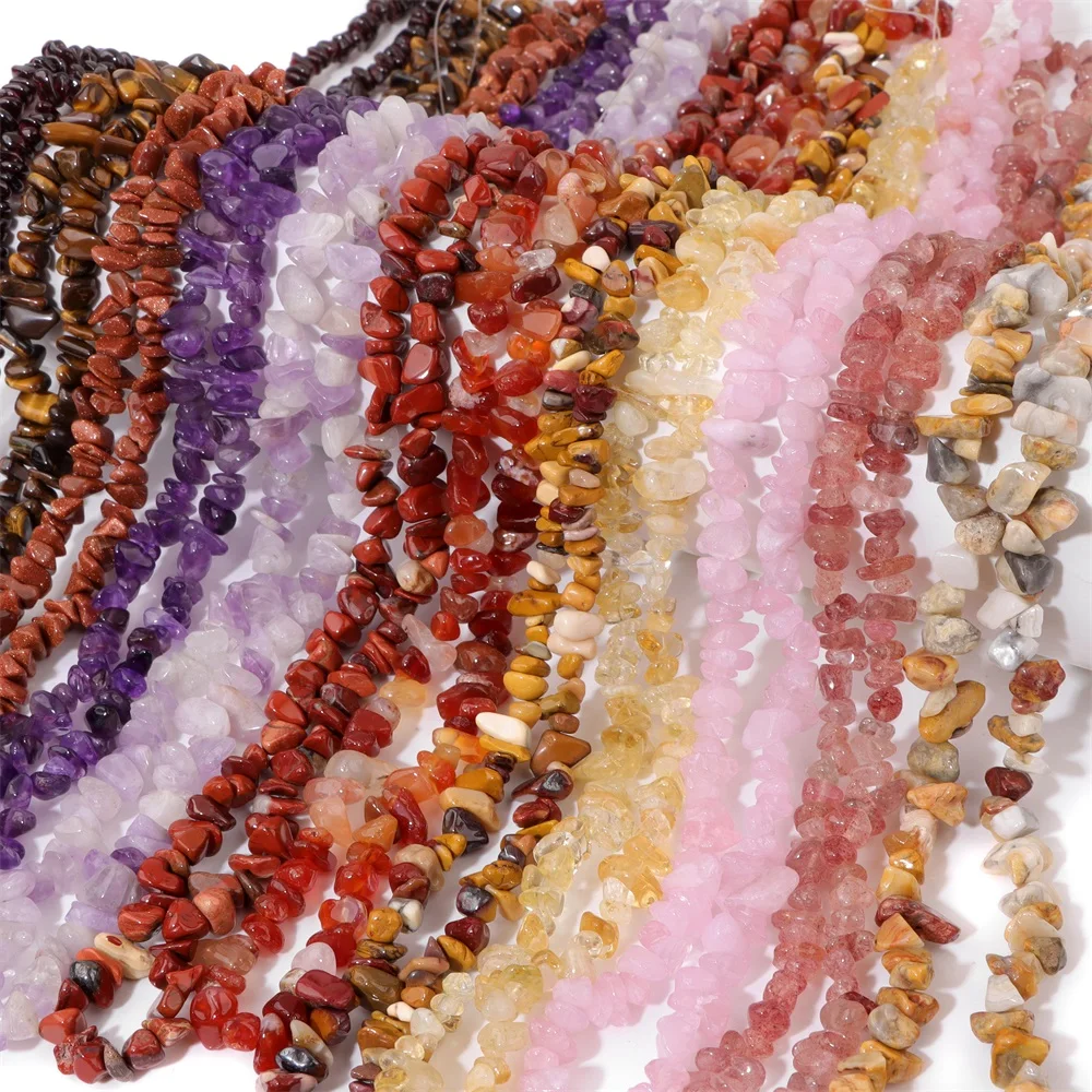 Natural-Stone-5-8mm-Irregular-Chip-Stone-Bead-Freeform-Gravel-Beads ...