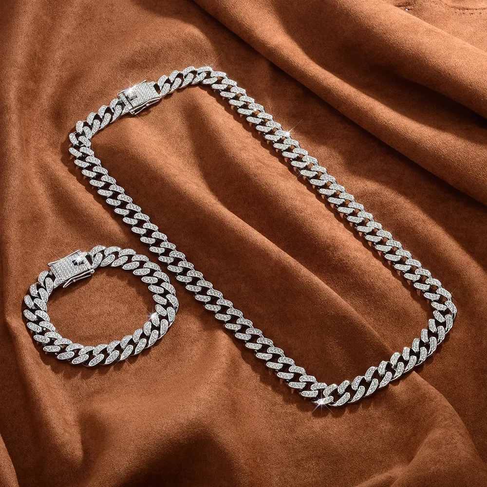 Dragon-Beard-Buckle-13mm-Cuban-Chain-with-Full-Diamond-Hip-Hop-Bracelet ...