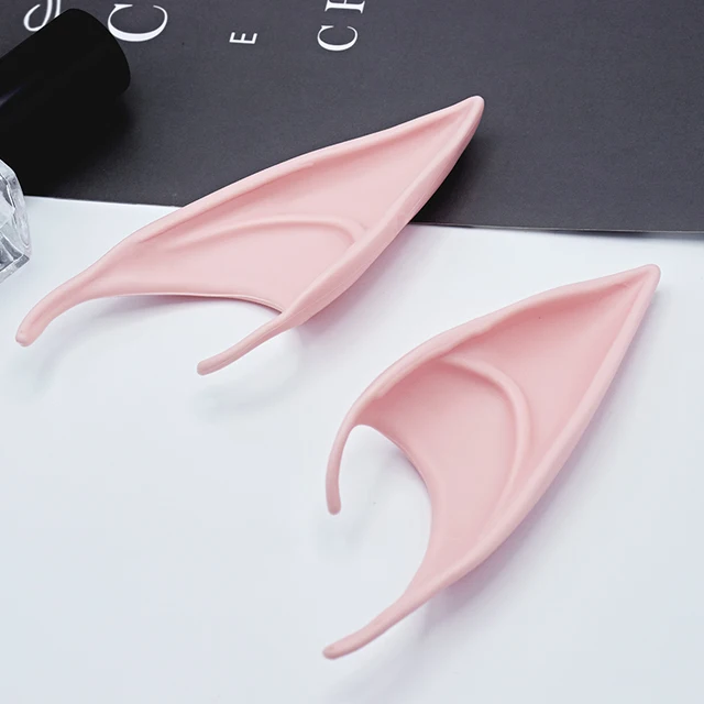 1 Pair Latex Elf Ears Simulation Harmless And Soft Vampire Ear Prop ...
