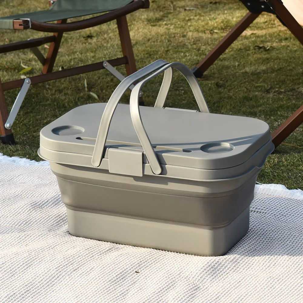 Large-Capacity-Picnic-Basket-Multifunctional-Portable-Picnic-Tableware ...