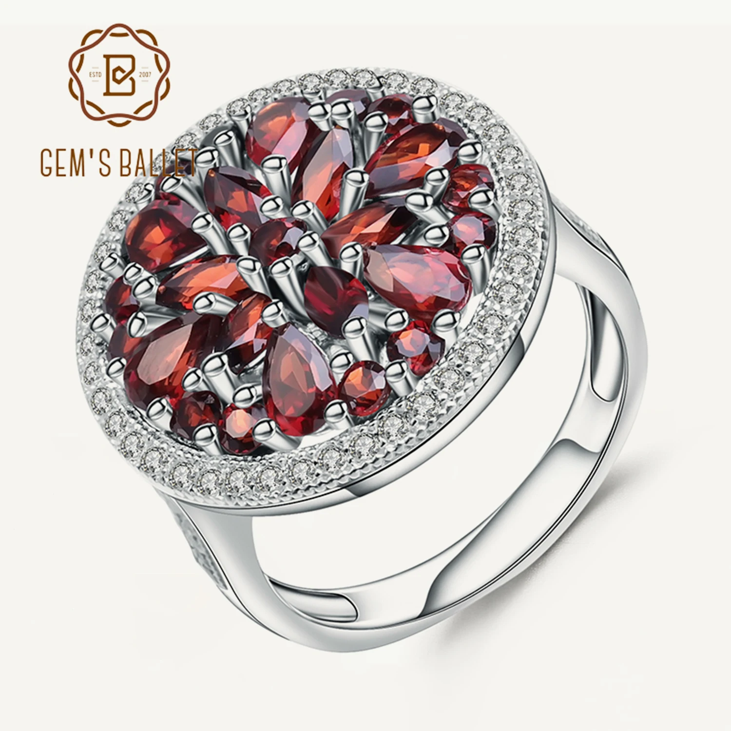 GEM-S-BALLET-3-88Ct-Round-Natural-Red-Garnet-Gemstone-Ring-100-925 ...