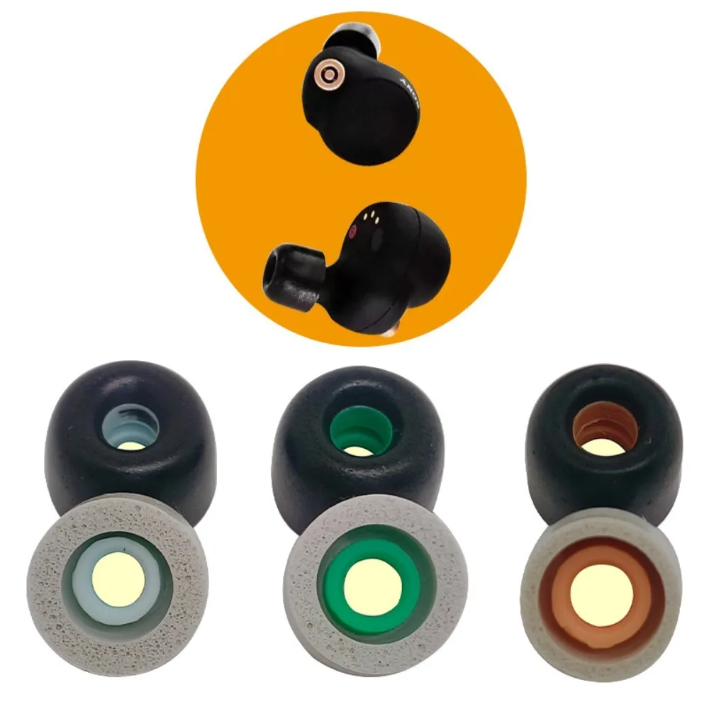 2 pairs Replacement Memory-Foam Ear Tips Cushion Earbuds WF-1000XM4 ...