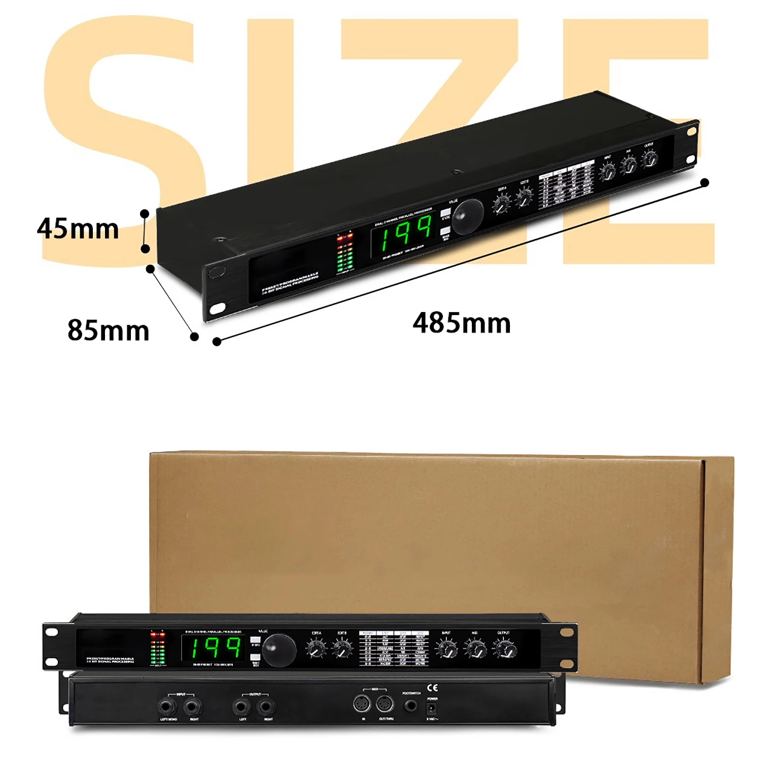GAX-4IIS-procesador-DSP-multiefecto-profesional-ecualizador-de-Audio ...