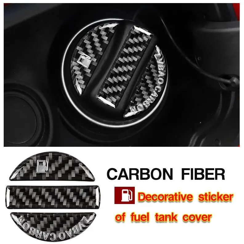 Carbon-Fiber-Fuel-Tank-Cap-Cover-Decorative-Stickers-for-Mercedes-Benz ...