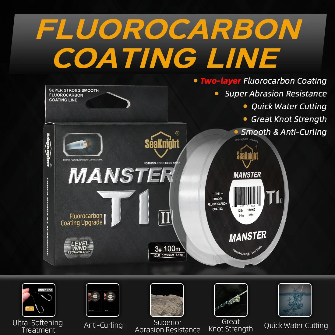 SeaKnight Brand MANSTER T1 II Series Two-layer Fluorocarbon Coating ...