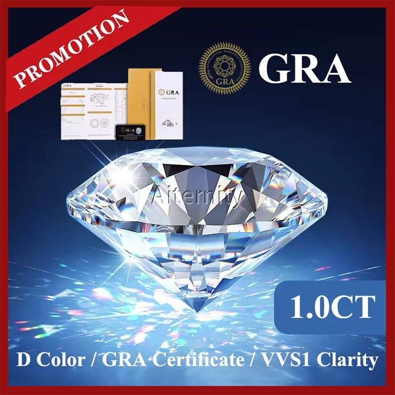 Pass Diamond Tester Pen GRA Certificates D VVS1 100% Real Moissanite ...