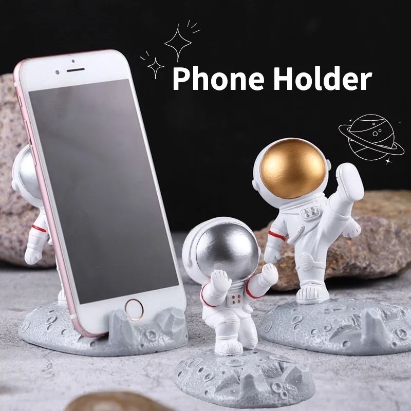 Mobile Phone Stand Holder Spaceman Bracket Toys | Astronaut Ornament ...