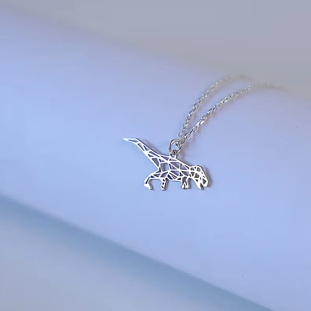 Dinosaur-Necklace-for-Men-and-Women-Stainless-Steel-Hollow-Animal ...