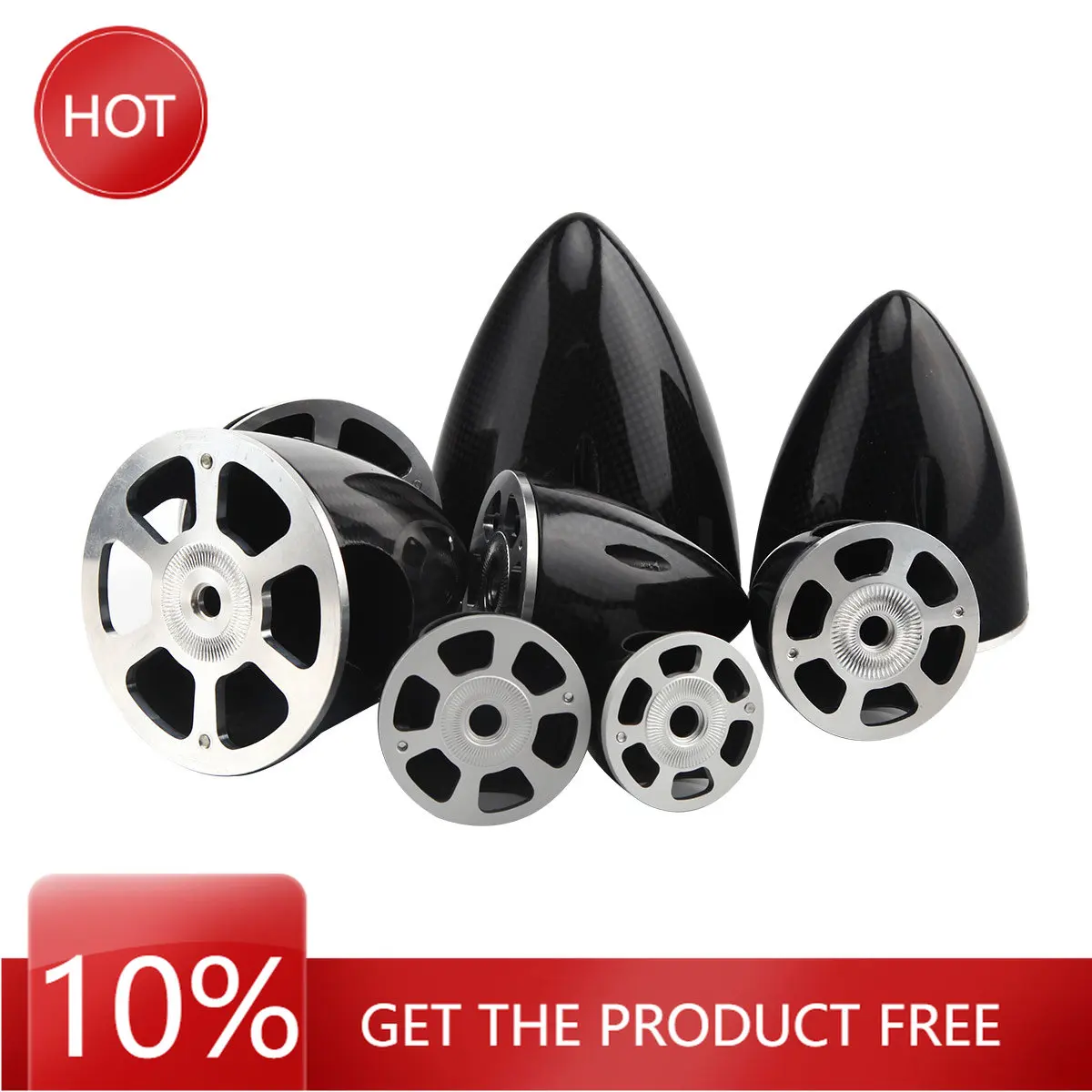 1Pc Carbon Fiber Spinner Cone For RC Electric Airplane 2 Blades ...