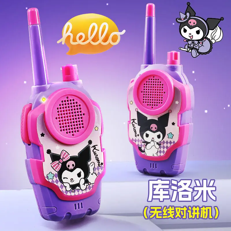 Sanrio-Hello-Kitty-Kuromi-Kawaii-Animation-Cartoon-Outdoor-Toy-Walkie ...