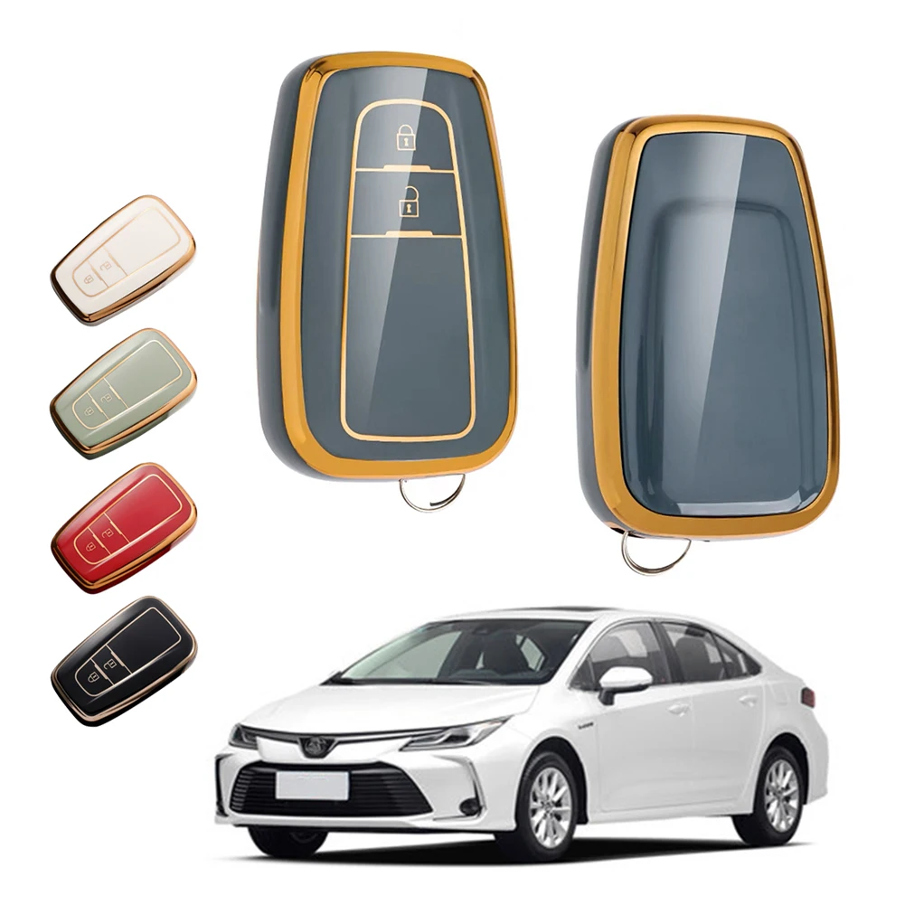 Fashion Tpu Car Remote Key Case Cover Shell Fob For Toyota Corolla ...