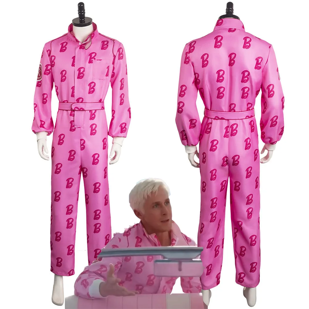 Ken-Cosplay-Kost-m-Film-Barbei-rosa-Overall-G-rtel-Outfits-Jungen-M ...