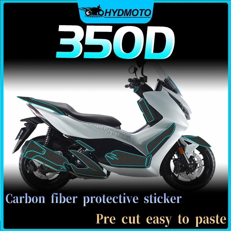 For-ZONTES-350D-motorcycle-2022-carbon-fiber-protection-car-sticker ...