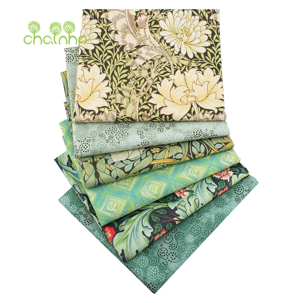 Chainho, Gedrukt Plain Katoen Stof, Patchwork Kleding, Diy Quilten ...