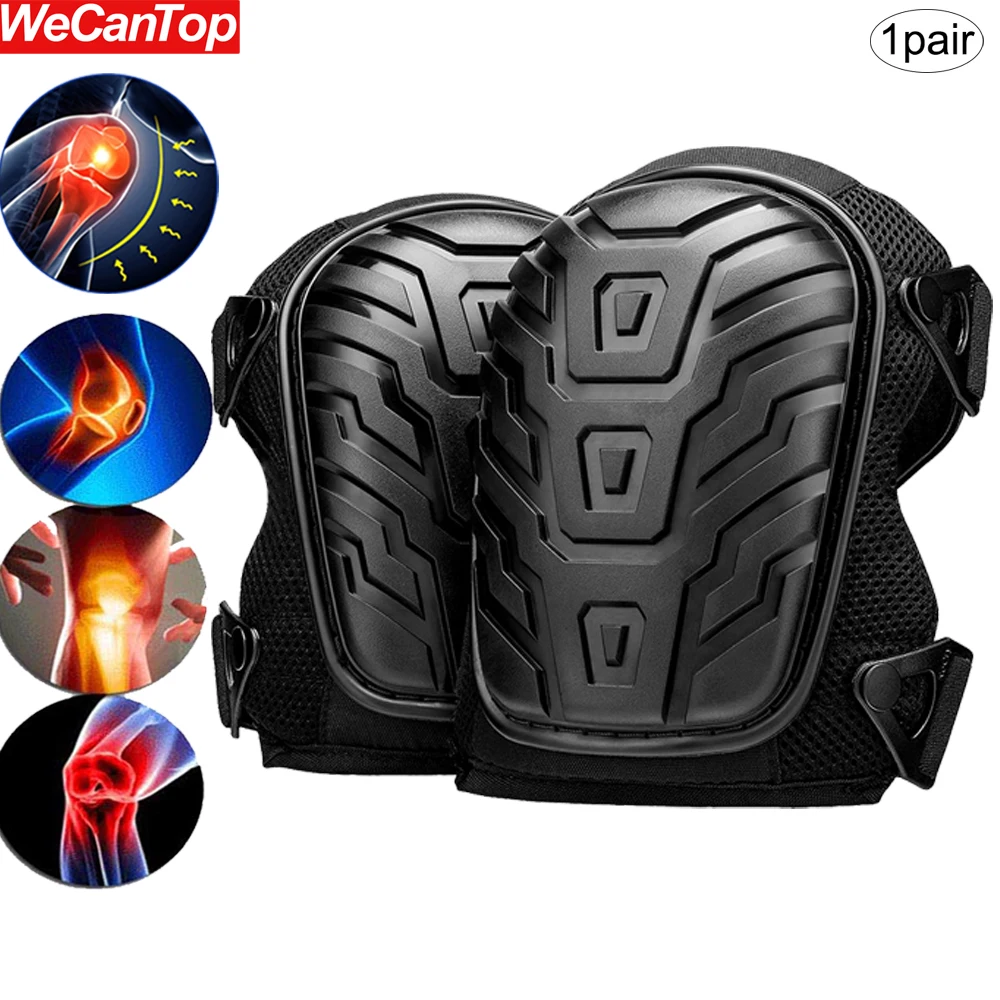 1Pair Professional Knee Pads for Work,Heavy Duty Foam Padding Knee pads ...