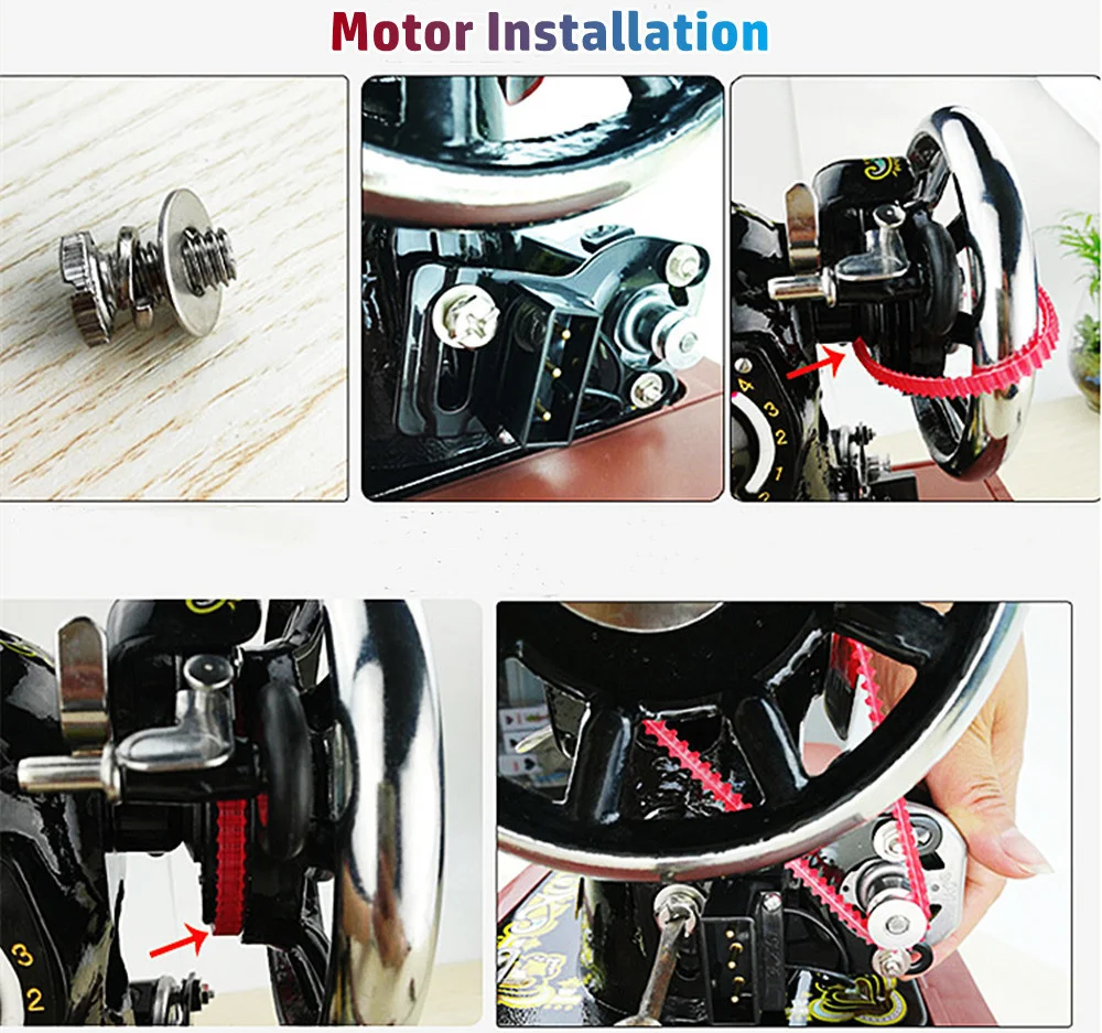 Machine à coudre,Machine à coudre de Style ancien,180W-250W,moteur de ...