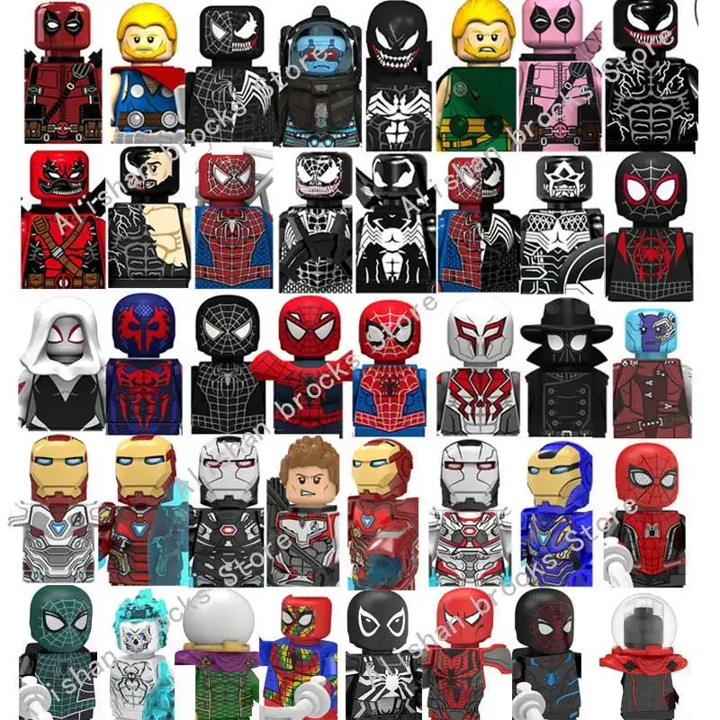 Disney-Marvel-Spiderman-Building-Blocks-Brinquedo-Her-i-Mini-figuras-1004-1010-1016-1025-1026 ...