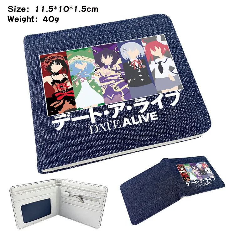 Date a Live Animation Derivative Coin Purse Cartoon Wallet Short Purse ...