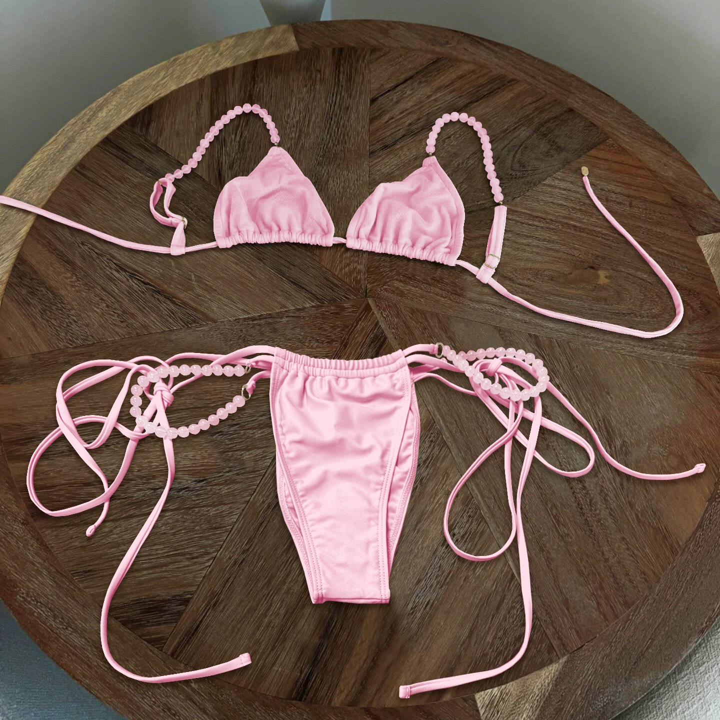Beads Bikini 2025 Sexy Women Swimsuit Female Swimwear Micro Bikini Set ...