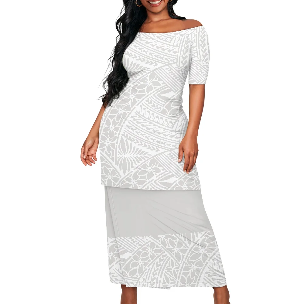 Summer-Islander-Women-Puletasi-Samoa-Dresses-Lady-Short-Sleeve-Off ...