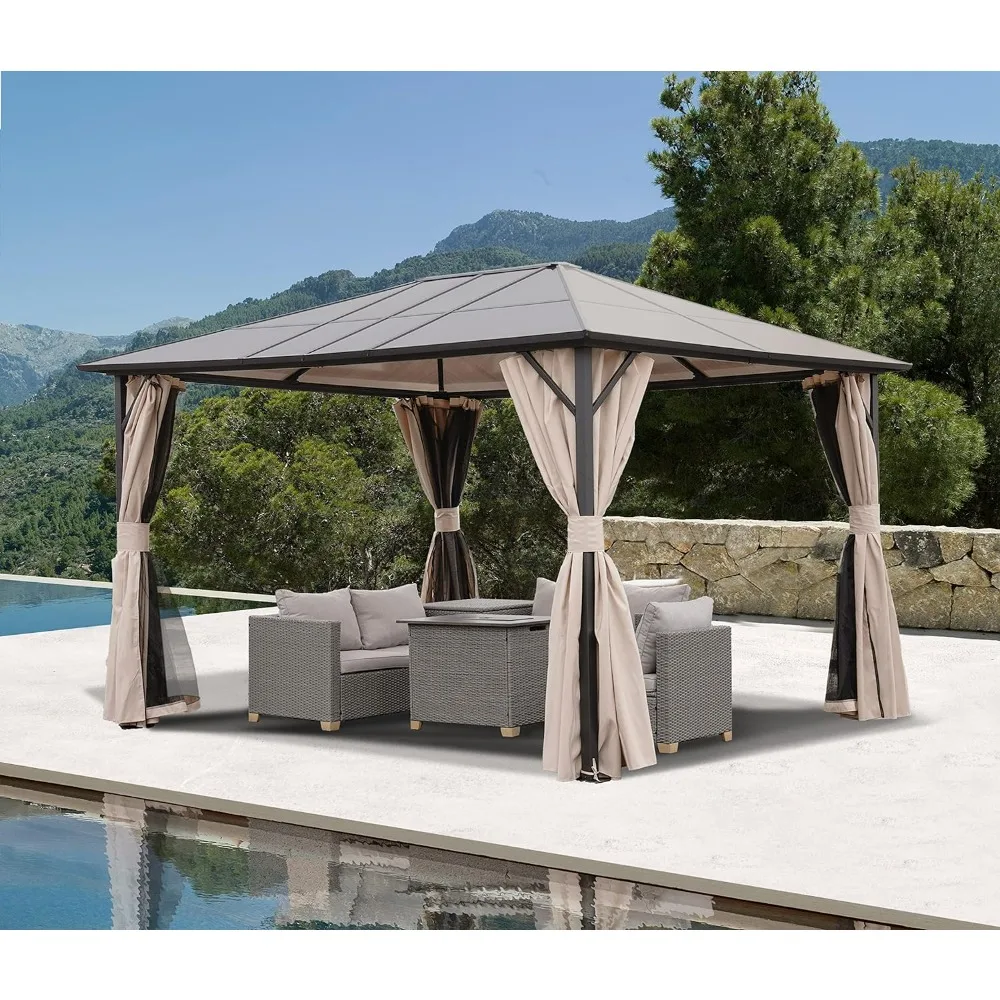 Gazebo-Outdoor-Hardtop-Polycarbonate-Gazebo-Canopy-With-Netting-And ...