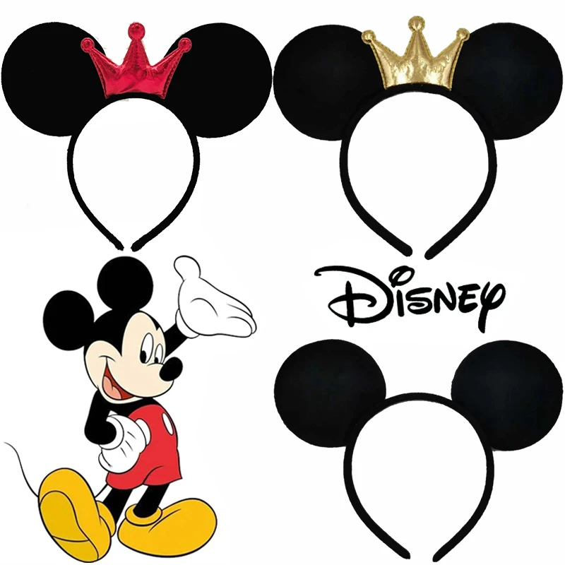 Disney-Crown-Mickey-Mouse-Big-Ears-Headbands-for-Girls-Kids-Classic ...
