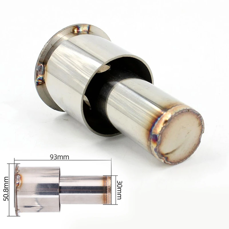 For 51MM Motorcycle Racing Stainless Steel Exhaust Muffler Silence ...