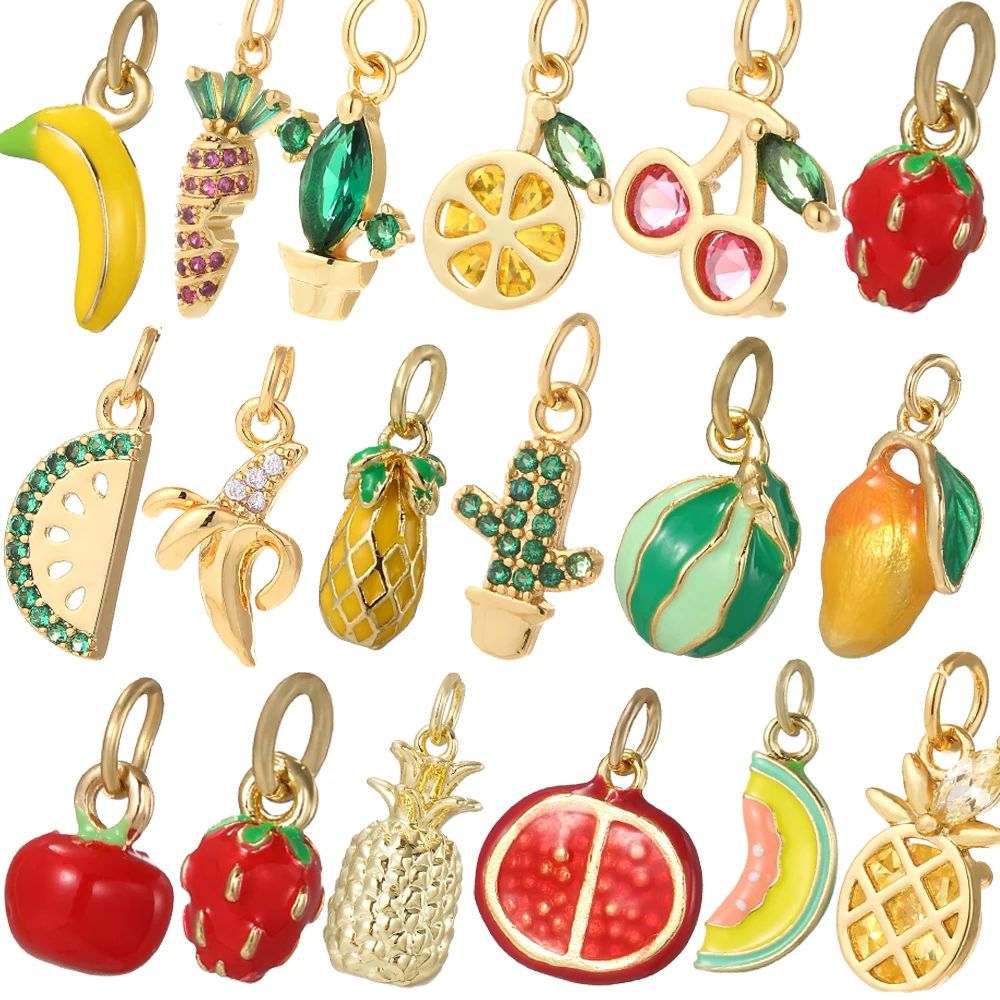 Cute-Fruit-Cherry-Charms-for-Jewelry-Making-Supplies-Bohemian-Orange ...