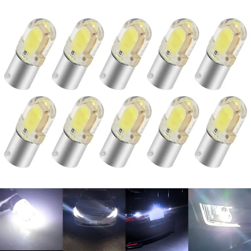 2-4-10x-BA9S-Car-LED-T4W-H6W-W5W-LED-COB-Led-lampadina-Car-Interior ...