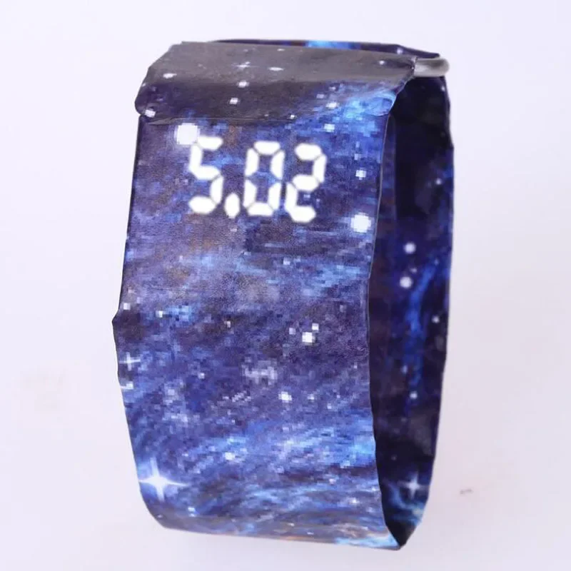 New Fashion Creative Paper Led Digital Watch Men Watches Waterproof ...
