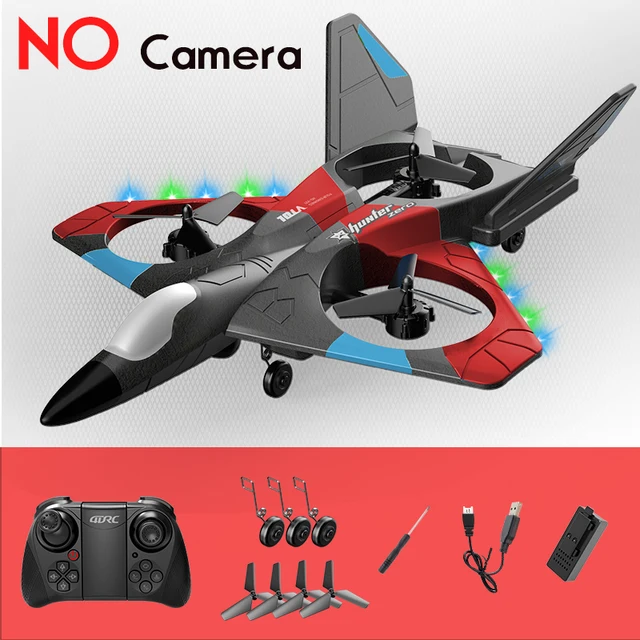 V27 Foam Glider Plane Remote Control RC Airplane 2.4G Fighter Hobby ...